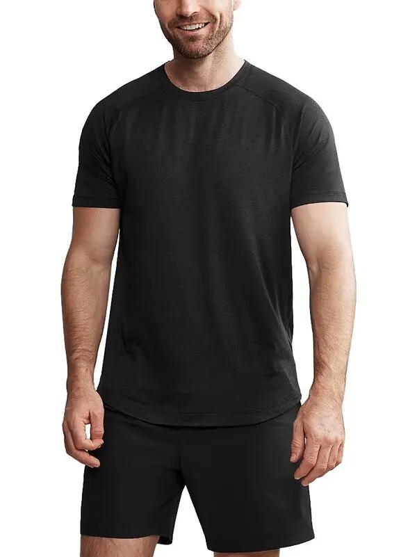 RHONE Atmosphere Short Sleeve Crewneck Tee - True Black