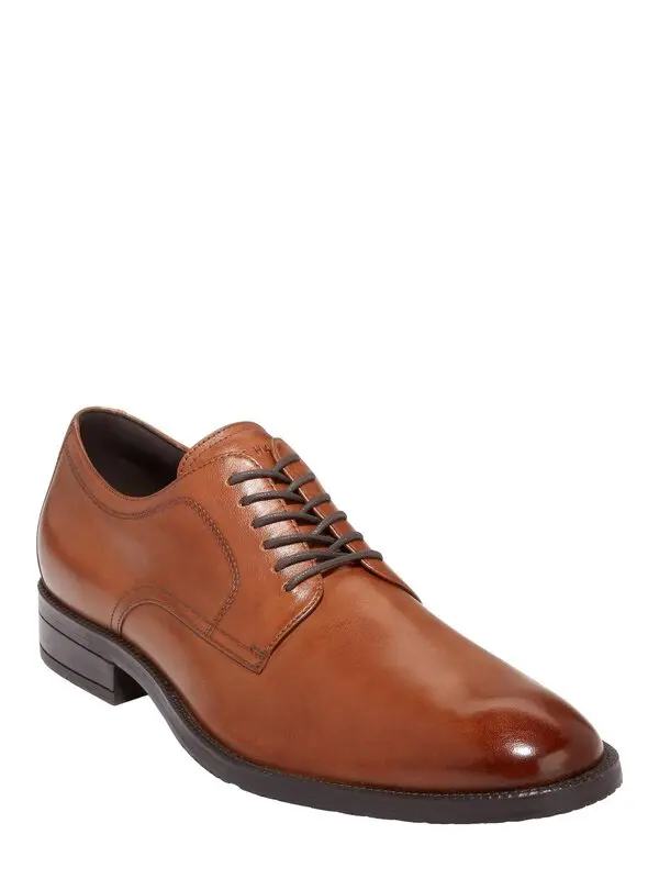 Cole Haan Modern Essential Plain Toe Derby - British Tan