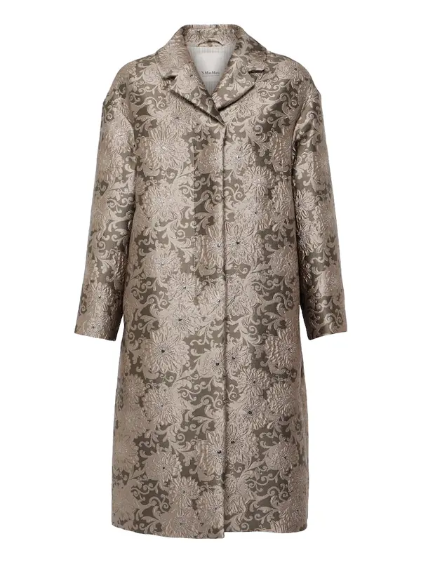 Max Mara Effi Jacquard Jacket - Grey