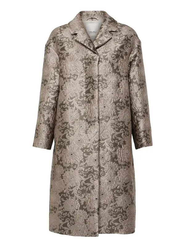 Max Mara Effi Jacquard Jacket - Grey