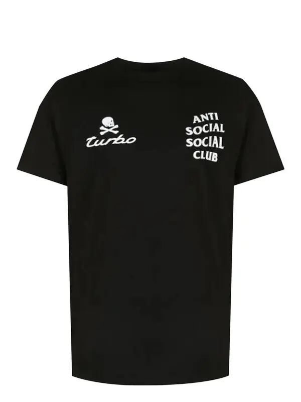 ANTI SOCIAL SOCIAL CLUB Turbo Logo Short-sleeve T-shirt - Black
