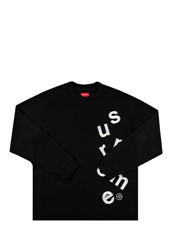 Supreme Scatter Logo Long-sleeve Top - Black