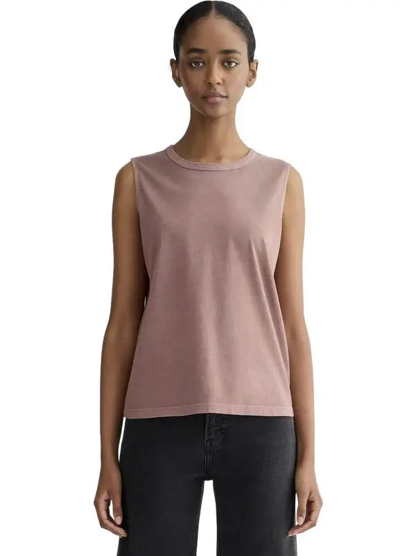 Everlane Boyfriend Tank Top - Brown Garment Dye