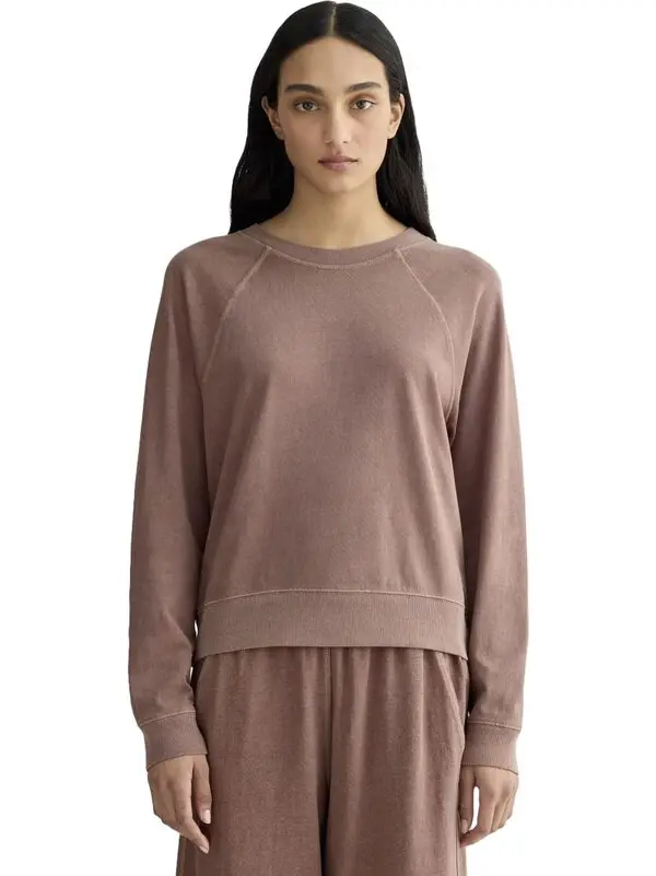 Everlane Long-sleeve T-shirt - Brown Garment Dye