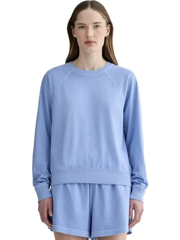 Everlane Long-sleeve T-shirt - Granada Sky Blue Garment Dye