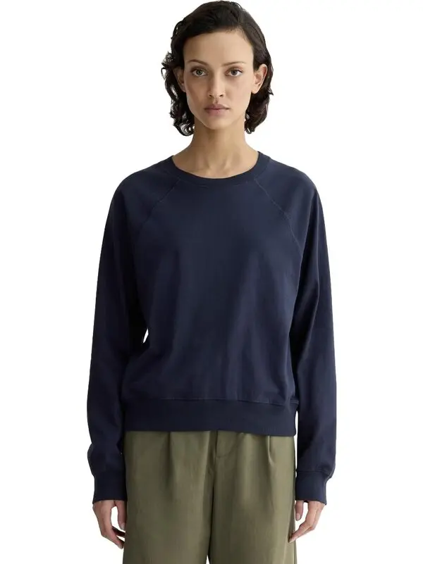 Everlane Off-duty Long-sleeve T-shirt - Navy