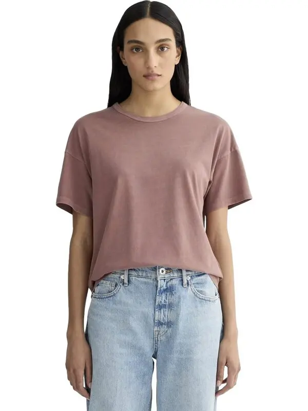 Everlane Boyfriend T-shirt - Brown Garment Dye