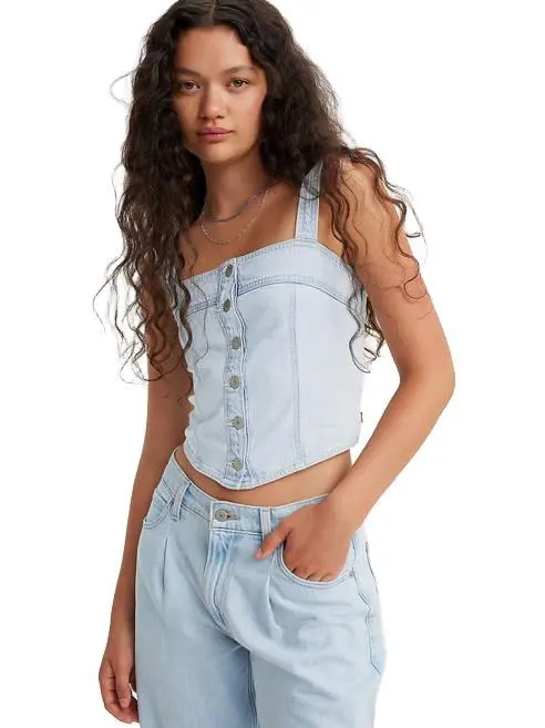 LEVI'S Drea Corset Tank Top - Cool Poole
