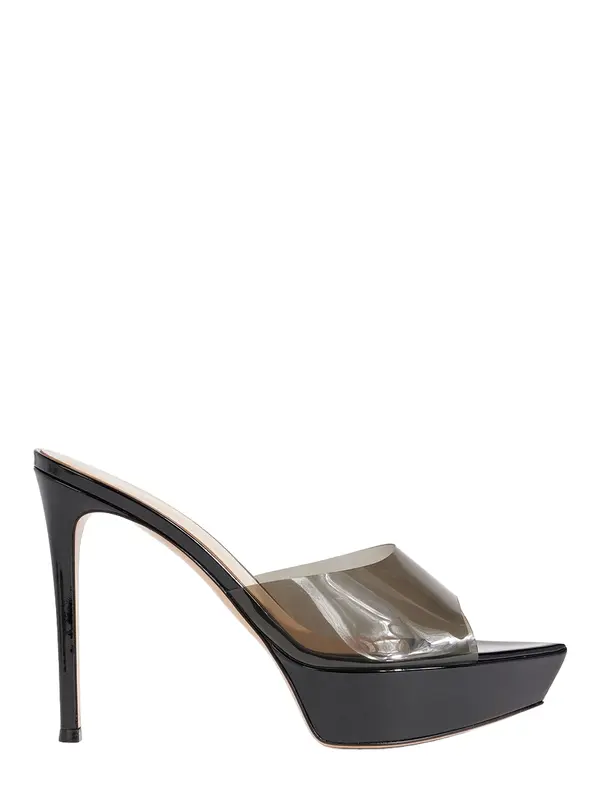 GIANVITO ROSSI Betty Platform Mules - Black
