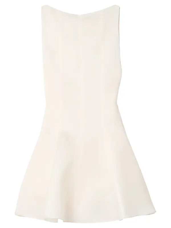 Khaite Mags Silk-gazar Mini Dress - Cream