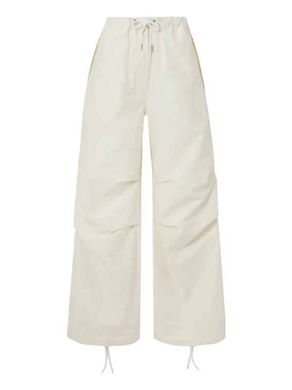 Acne Studios Cotton-blend Wide-leg Pants - White