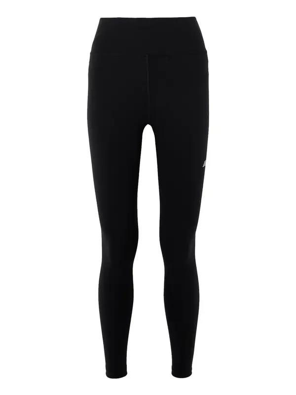 Balenciaga Logo-printed Stretch-jersey Leggings - Black