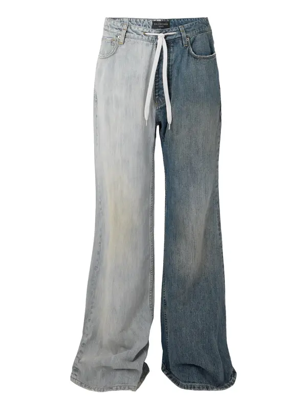 Balenciaga Two-tone Jeans - Blue