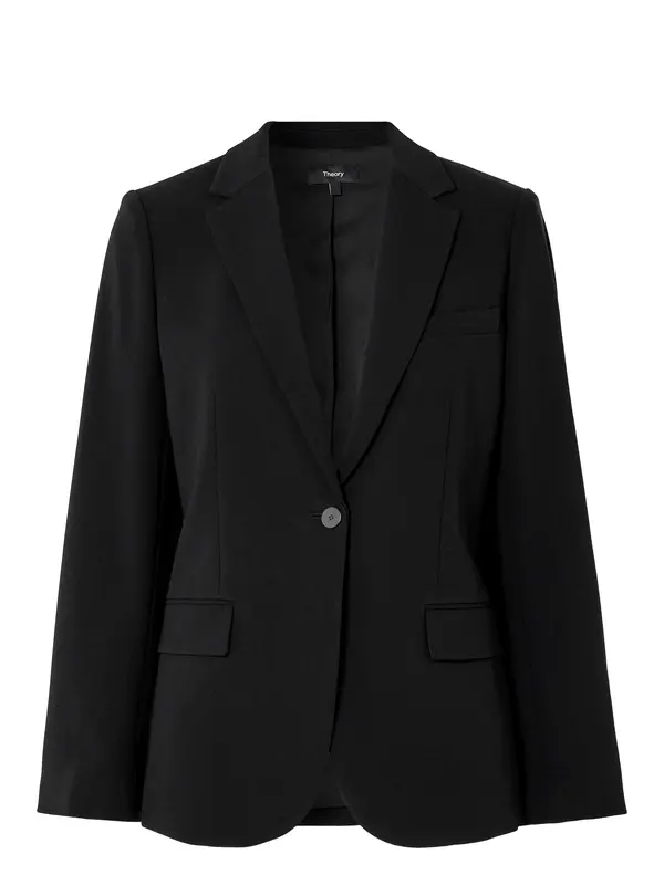 Theory Crepe Blazer - Black