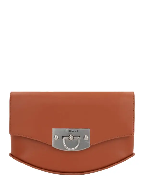 DURAZZI MILANO Calf Leather Shoulder Bag - Brown