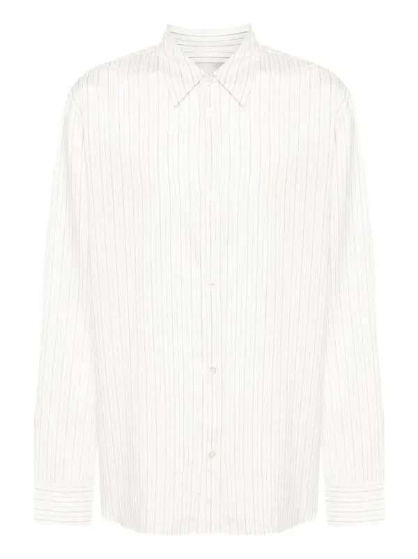 Studio Nicholson Striped Silk Shirt - White