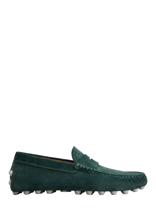 TOD'S Gommino Suede Loafers - Green