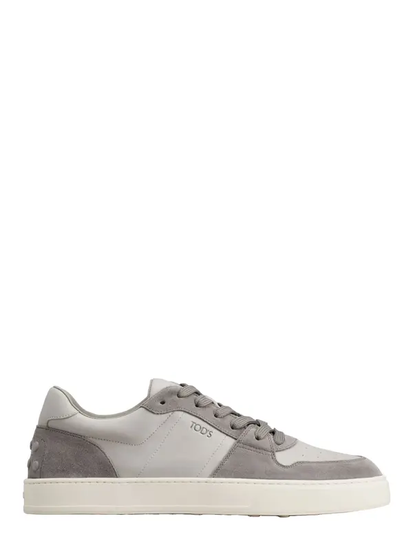 TOD'S Panelled Suede Sneakers - Grey