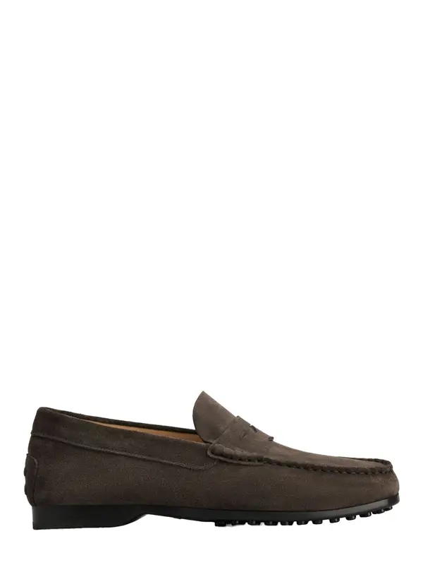 TOD'S Almond Toe Loafers - Brown