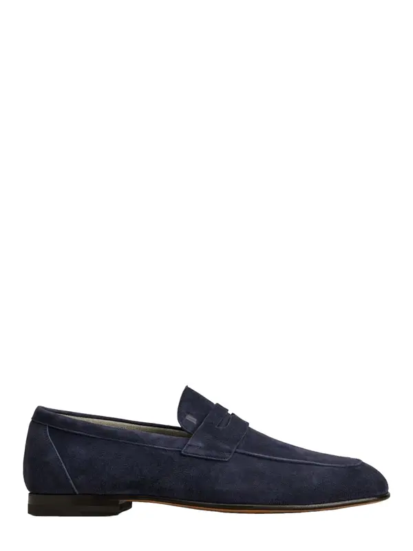 TOD'S Flat Rubber Sole Loafers - Blue
