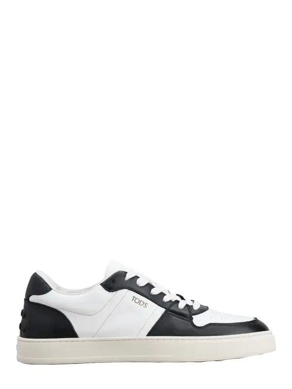 TOD'S Panelled Leather Sneakers - White