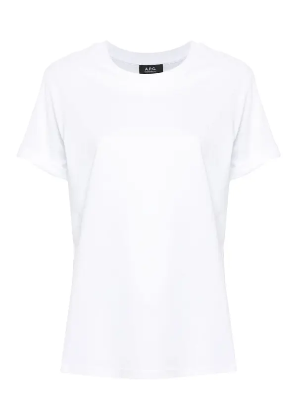 A.p.c. Logo-embroidered T-shirt - White