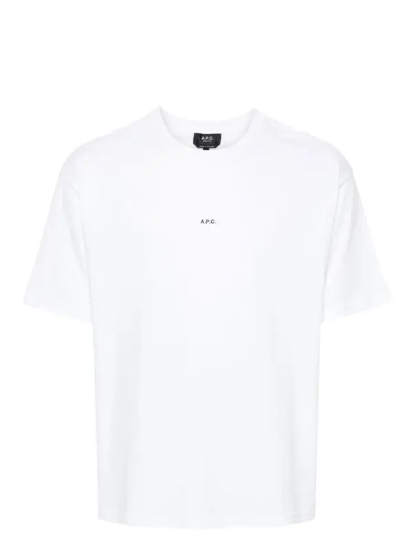 A.p.c. Logo-print Cotton T-shirt - White