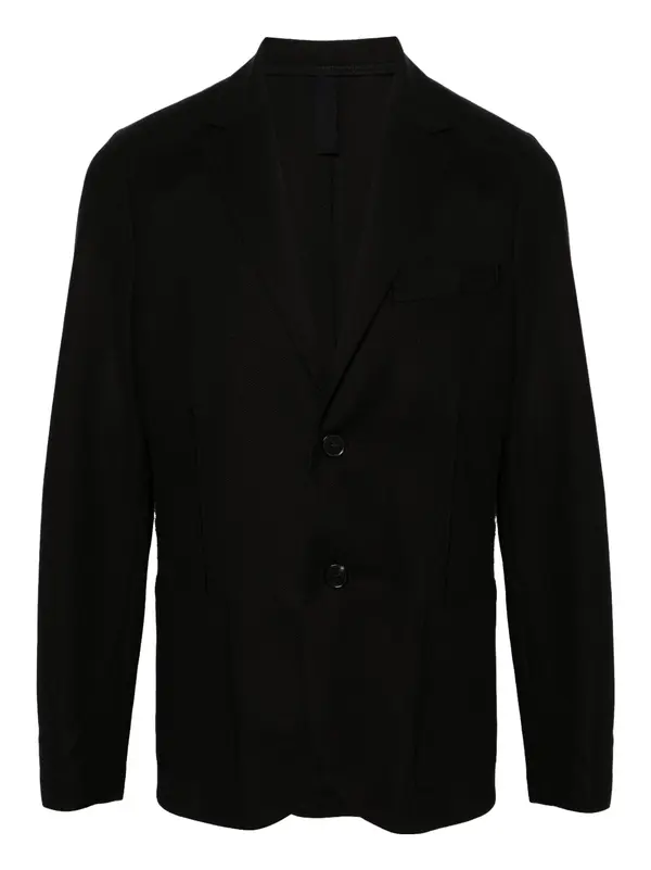 Harris Wharf London Notched-lapel Single-breasted Blazer - Black