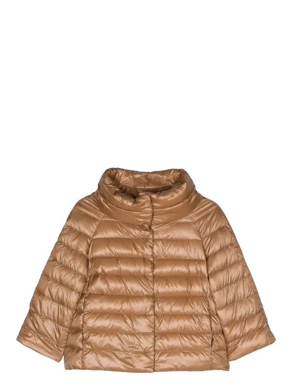 Herno Funnel-neck Puffer Jacket - Gold