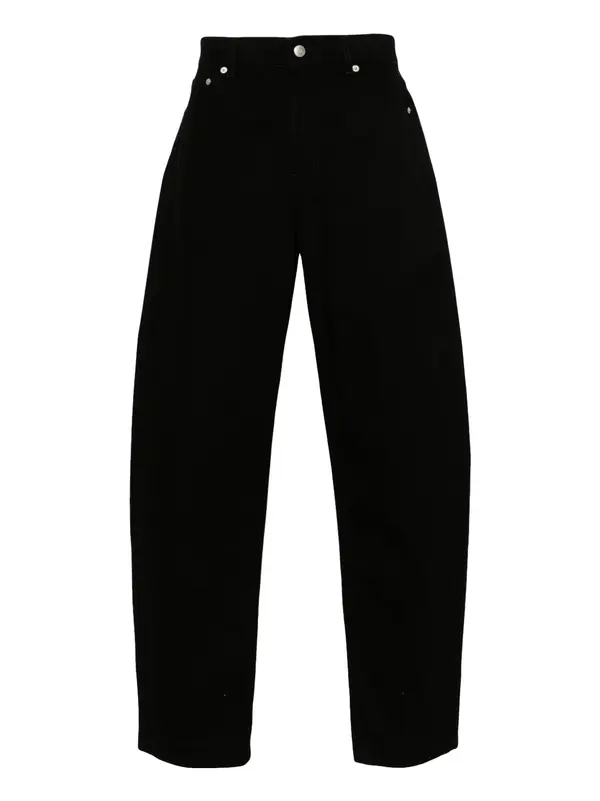 Alexander McQueen Mid-rise Barrel Jeans - Black
