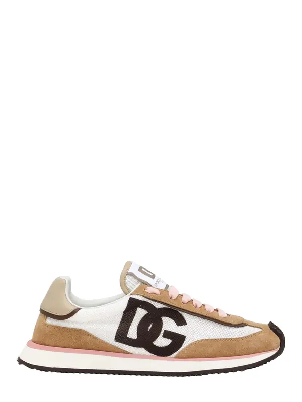 Dolce & Gabbana Mixed-material Sneakers - White