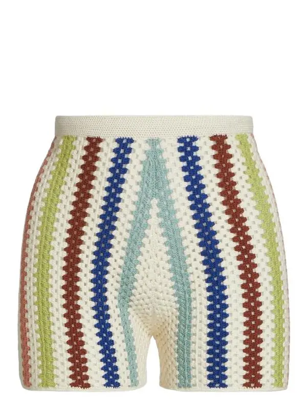 Escvdo Camino Plaza Crochet Shorts - Multi