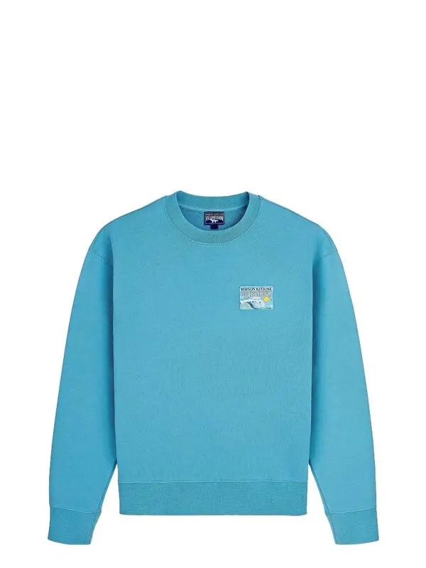 Vilebrequin X Maison Kitsuné Waves Cotton Sweatshirt - Breeze