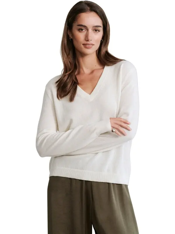 Jenni Kayne Flynn Cashmere Sweater - Ivory