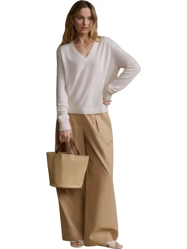 Jenni Kayne Flynn Cashmere Sweater - Ivory