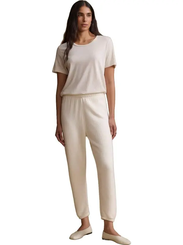 Jenni Kayne Saturday Sweatpant - Cream