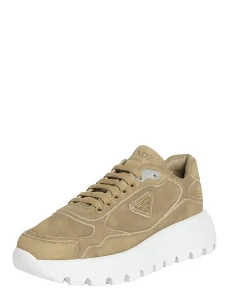 Prada Prax 1 Platform Sneakers - Ecru