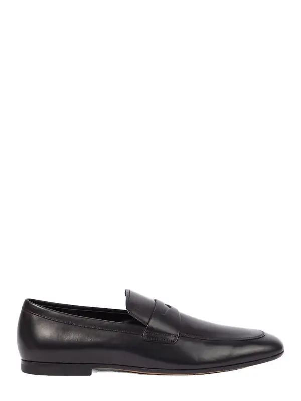 TOD'S Leather Loafers - Black