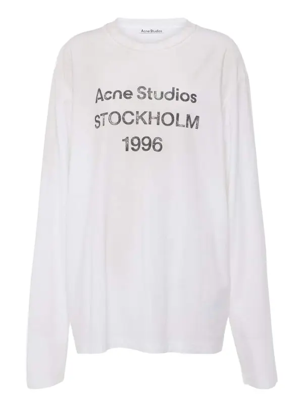 Acne Studios Logo Oversized T-shirt - White