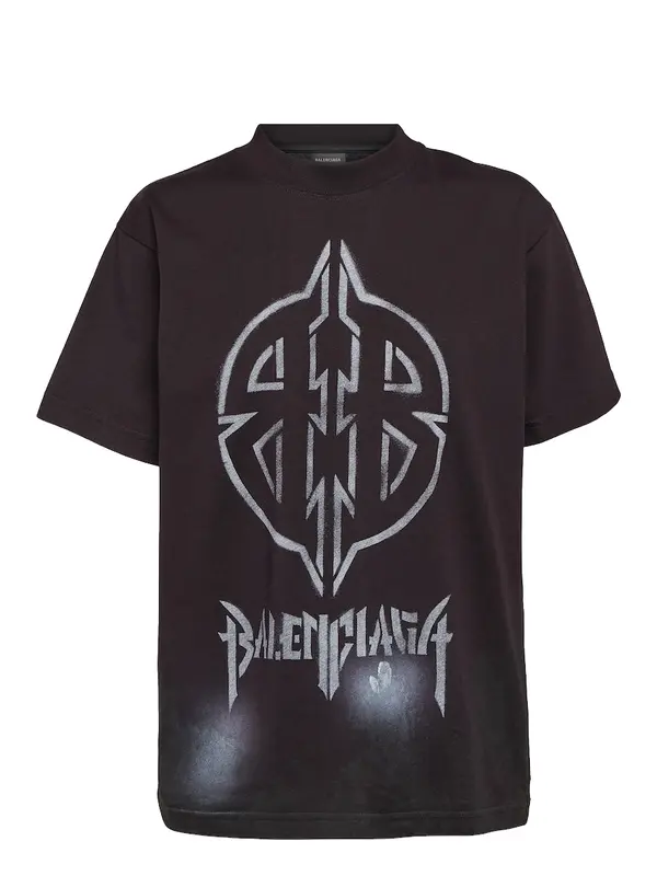 Balenciaga Metal Bb Oversized T-shirt - Black