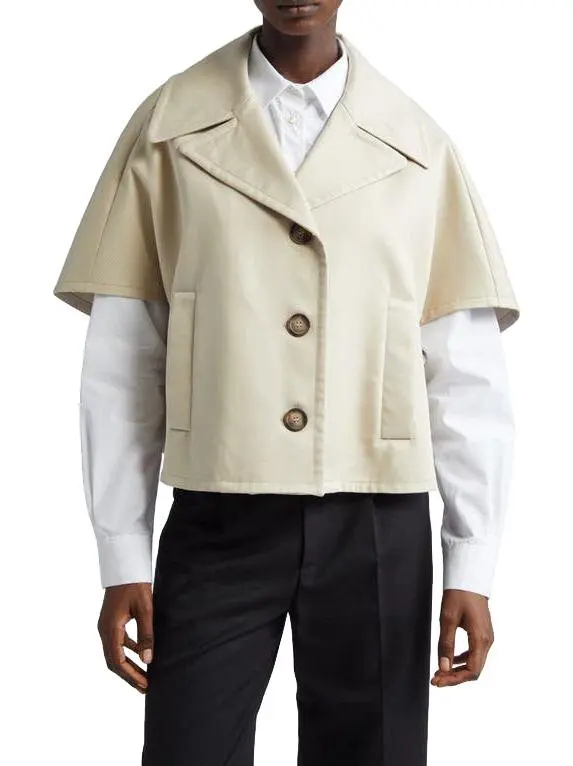 Max Mara Veggia Short Sleeve Topper - Sand