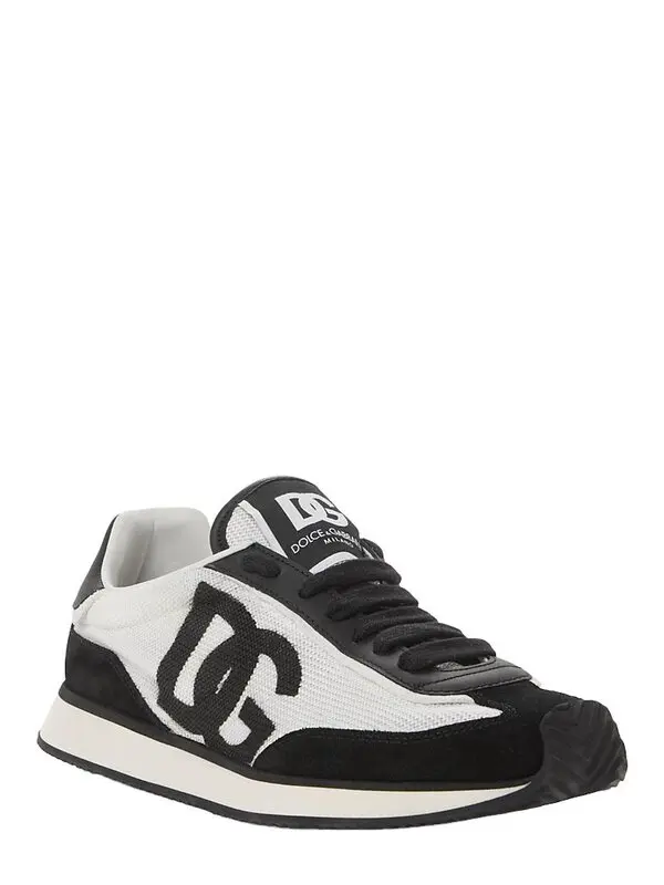Dolce & Gabbana Dg Cushion Low Top Sneakers - Bianco/nero