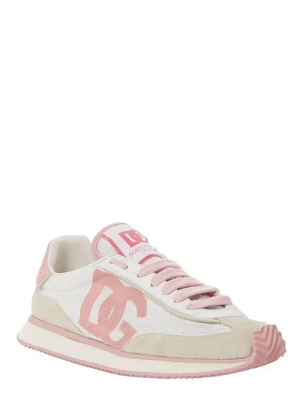 Dolce & Gabbana Dg Cushion Low Top Sneakers - Bianco/rosa