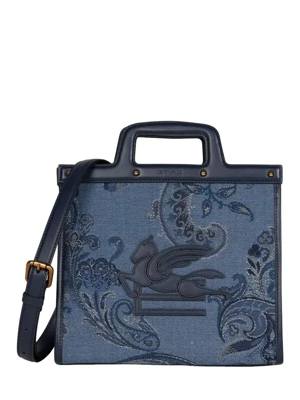 Etro Love Trotter Denim Tote Bag - Blue