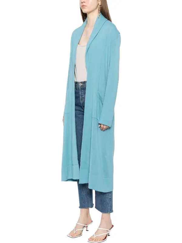 TEDDY CASHMERE Venezia Cardigan Coat - Blue