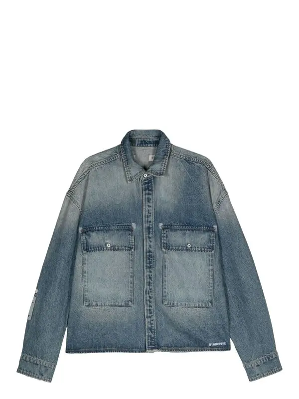 B1ARCHIVE Stone-washed Denim Shirt - Blue