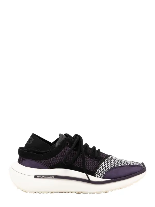 Y3 Qisan Knitted Low-top Sneakers - Black