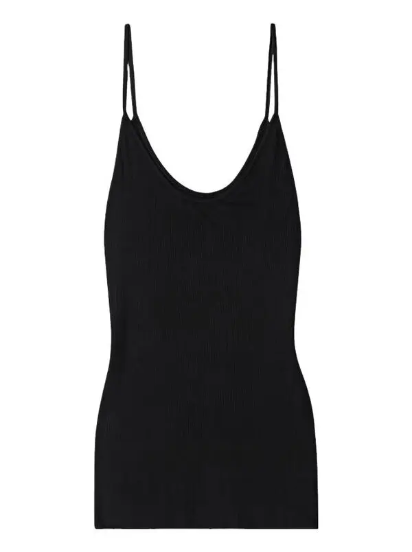 Khaite Selee Ribbed-knit Tank - Black