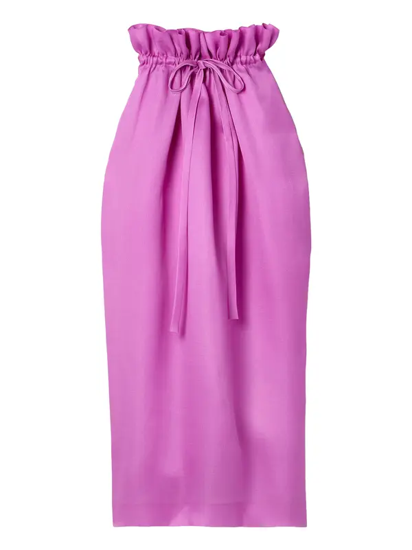 Khaite Ember Silk-gazar Maxi Skirt - Pink
