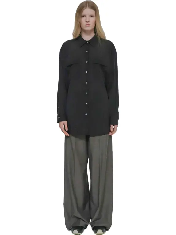Rosetta Getty Oversized Cargo Shirt - Black